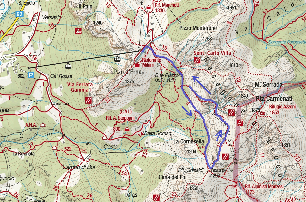 Ferrata del Centenario al Resegone