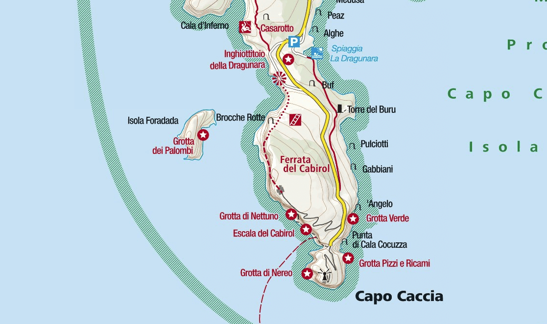 Ferrata del Cabirol a Capocaccia