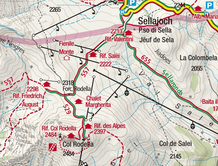 Ferrata al Col Rodella al Passo Sella