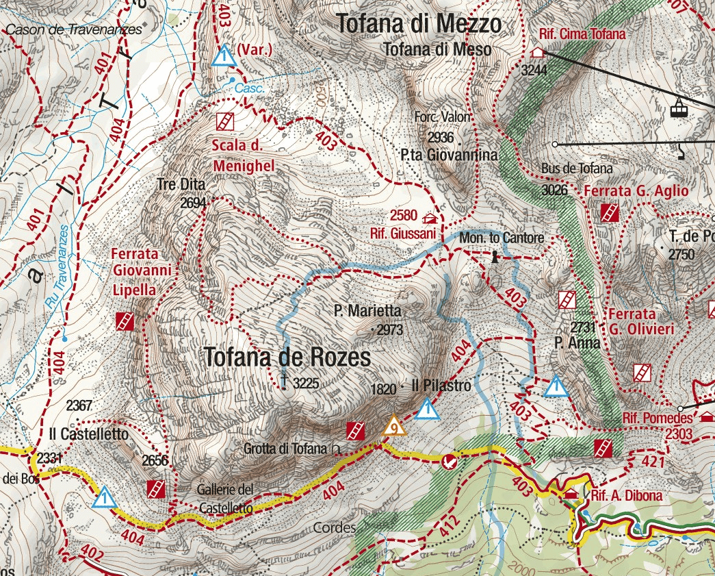 Ferrata Lipella alla Tofana di Rozes