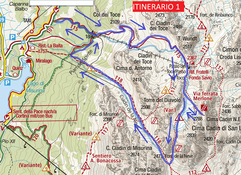 Via Ferrata Merlone al Cadin