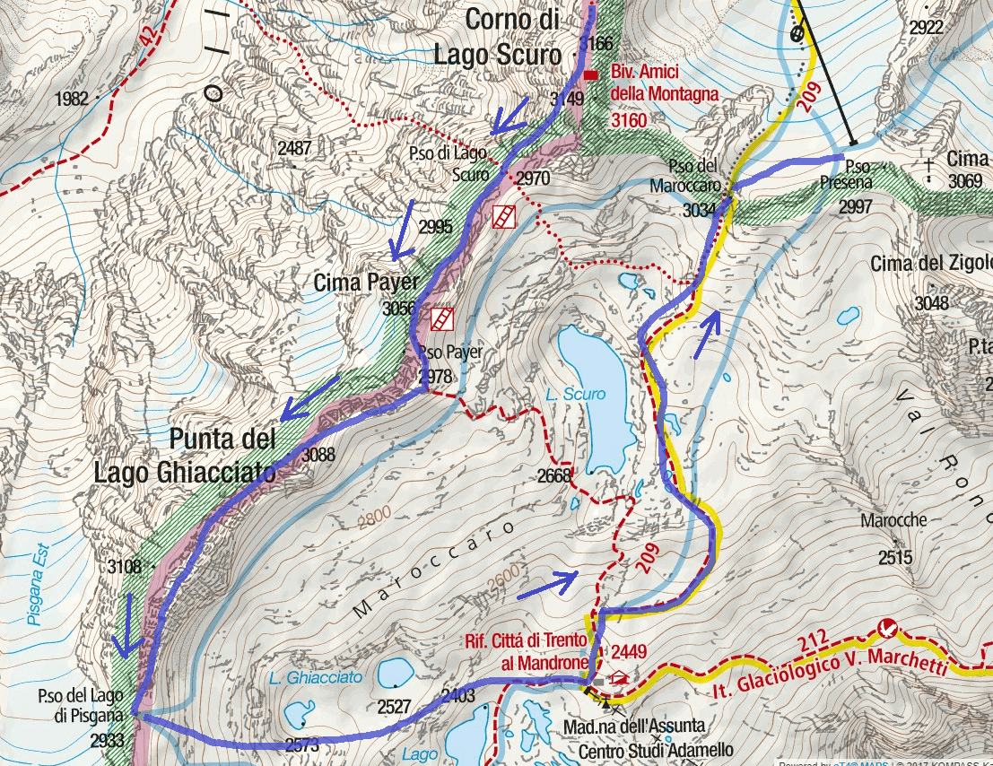 Ferrata al Sentiero dei Fiori al Tonale