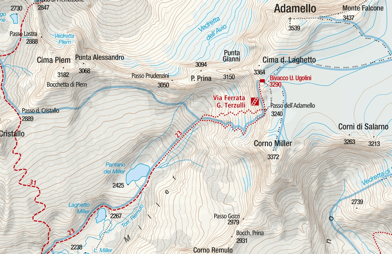Ferrata Terzulli all'Adamello