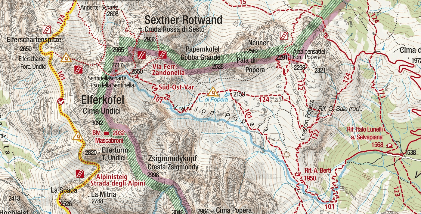 Ferrata Zandonella alla Croda Rossa di Sesto