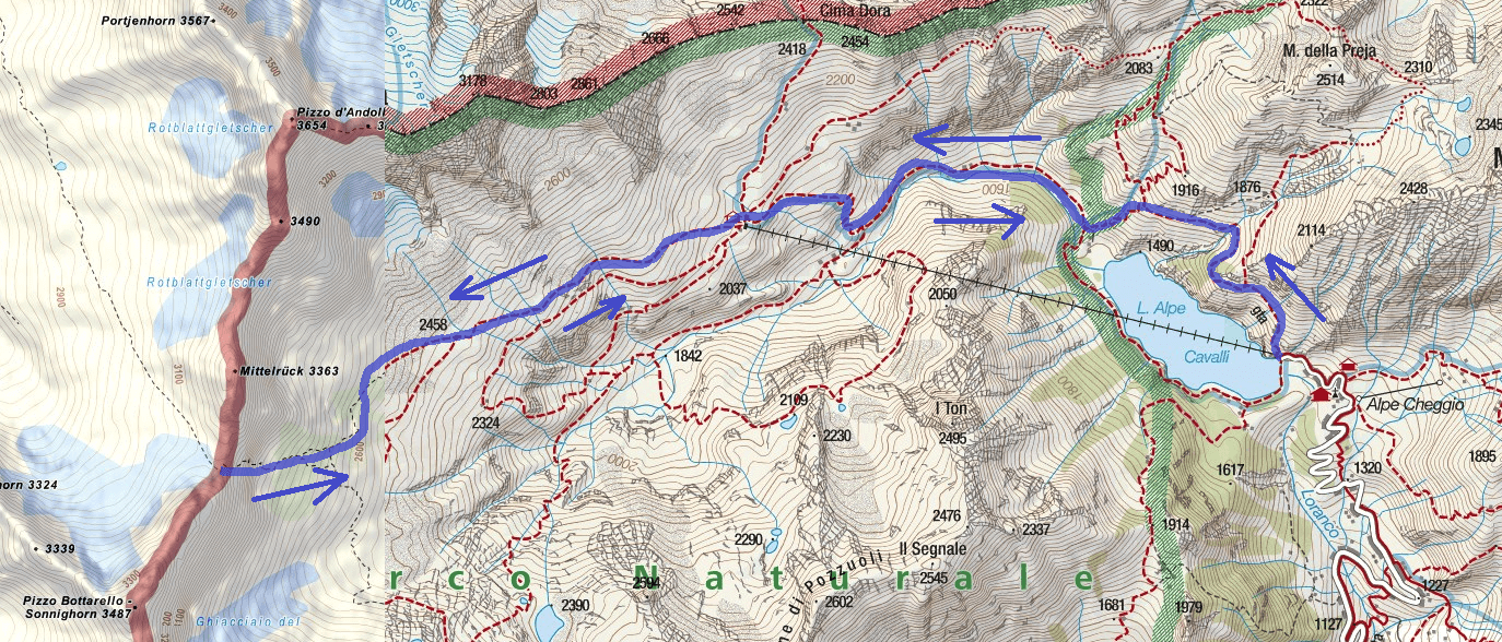 Ferrata del Lago al Pizzo Andolla