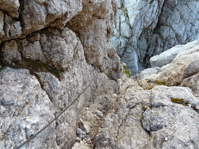 Via Ferrata Goitan at the Jof Fuart