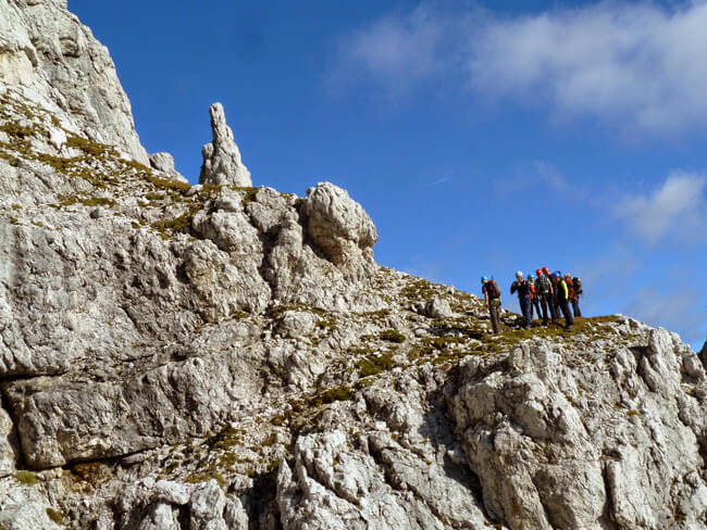 Via Ferrata Goitan at the Jof Fuart