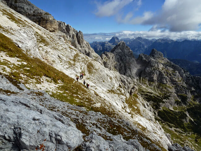 Via Ferrata Goitan at the Jof Fuart