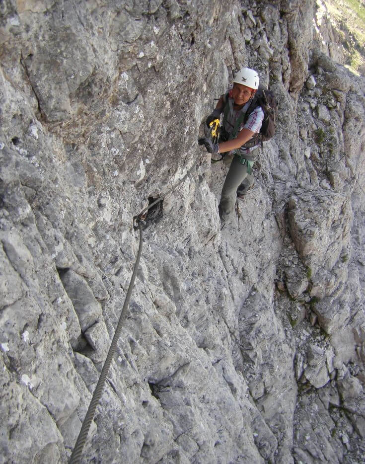 Bolver Ferrata Lugli in Cima Vezzana