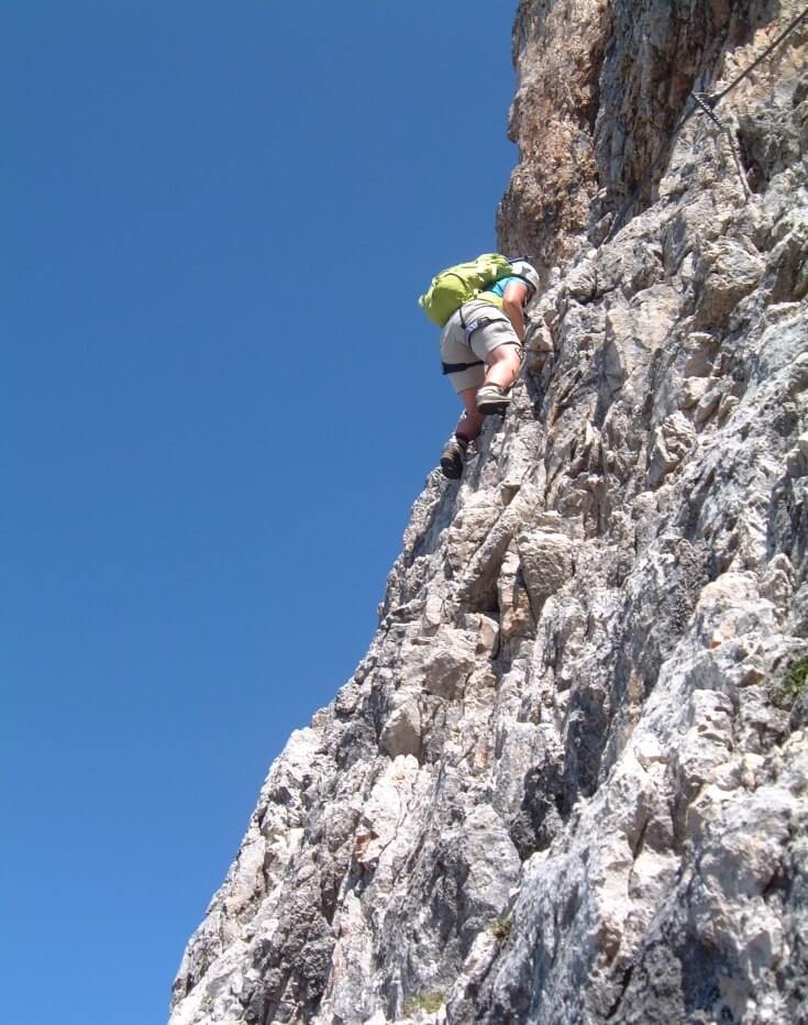 Bolver Ferrata Lugli in Cima Vezzana