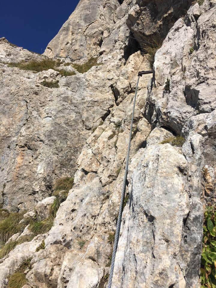 Via Ferrata at Col Rodella at Passo Sella