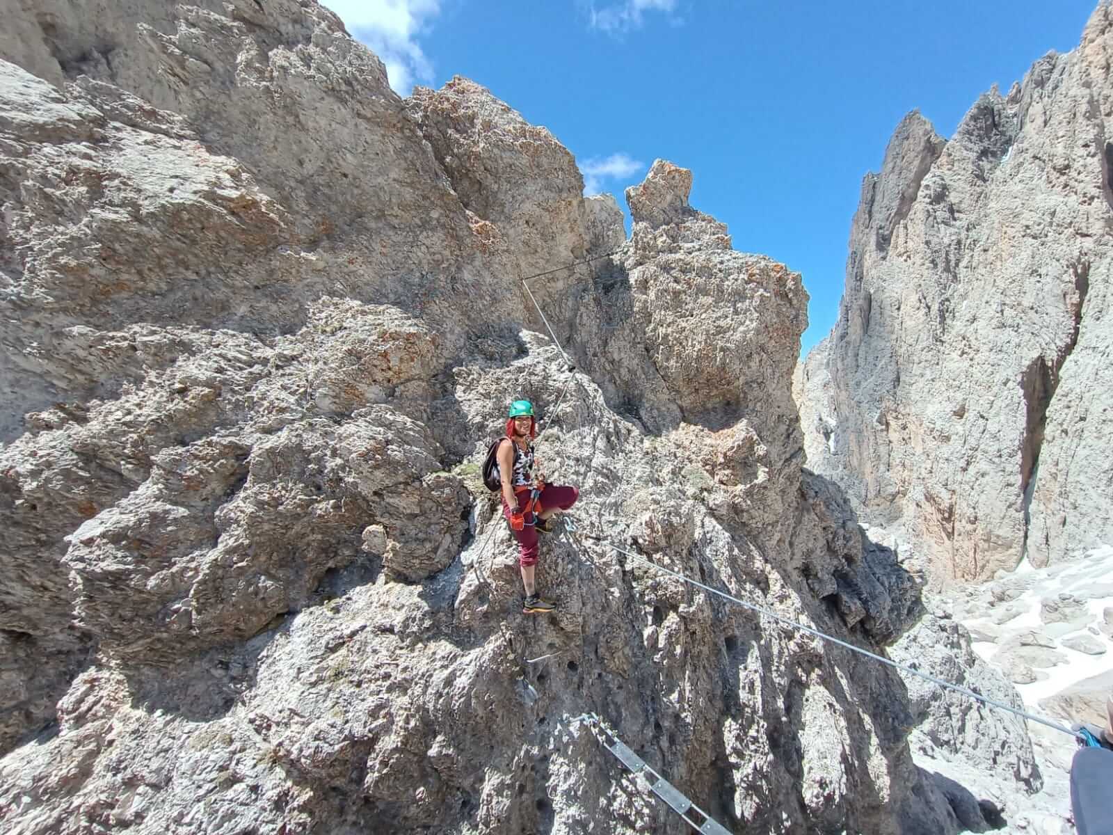 Ferrata alla Forcella del Sassolungo - Ferrate365