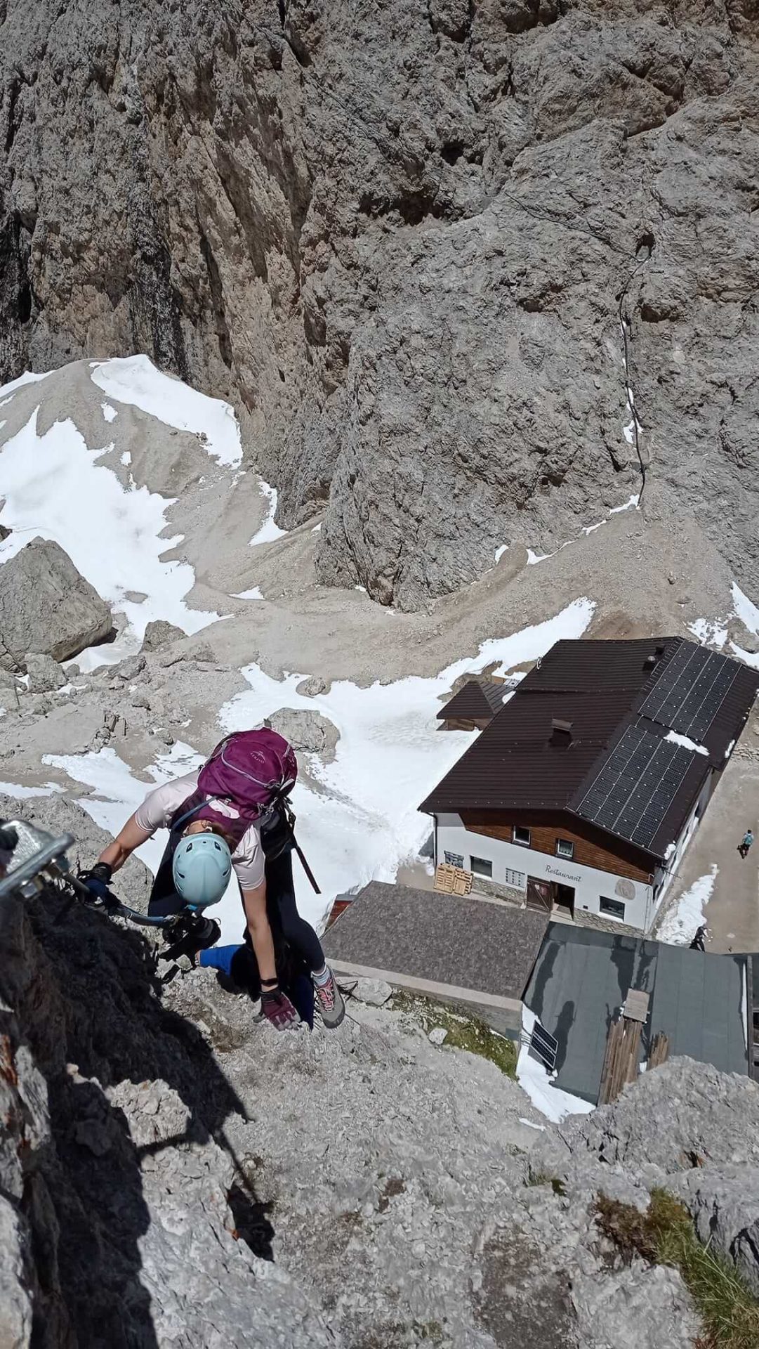 Ferrata alla Forcella del Sassolungo - Ferrate365