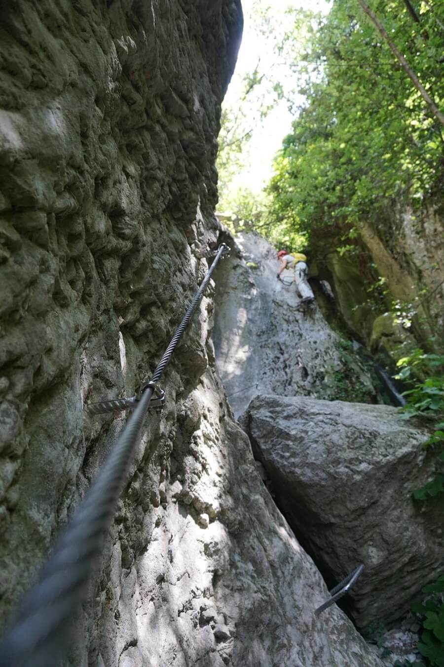 Ferrata Rio Sallagoni al Castel Drena