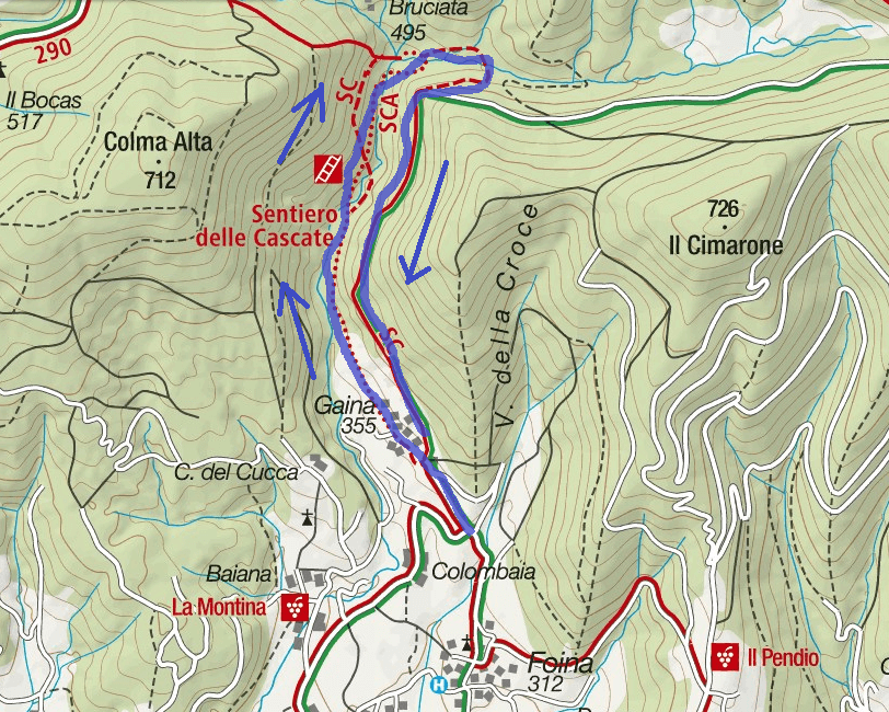 Sentiero Attrezzato delle Cascate